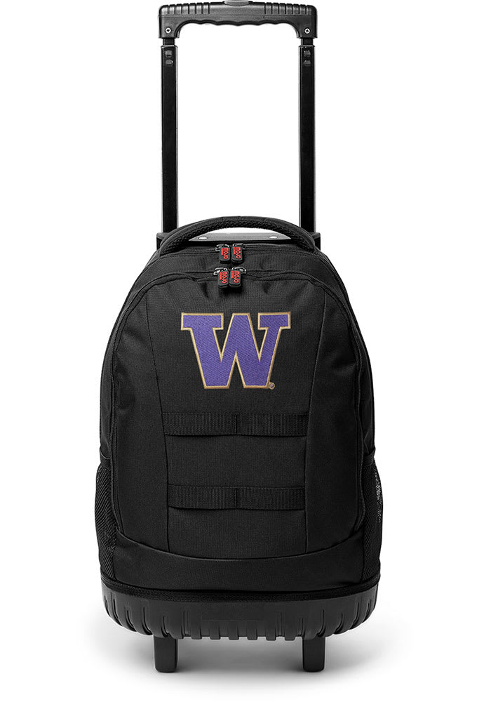 BLACK 18 Wheeled Tool Washington Huskies Backpack - 19645301