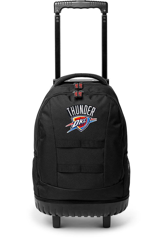 Oklahoma City Thunder BLACK 18 Wheeled Tool Backpack - 19645402