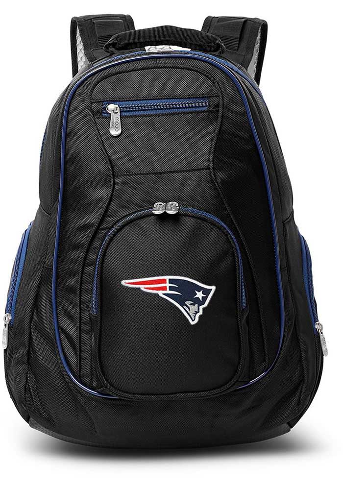 New England Patriots BLACK 19 Laptop Navy Trim Backpack - 19645427
