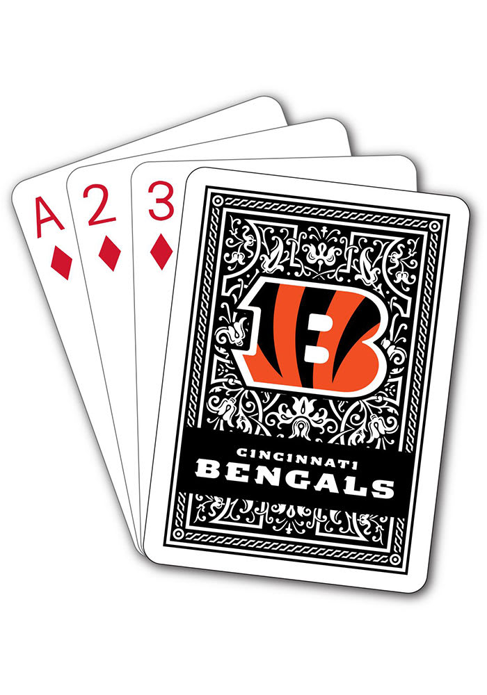 Cincinnati Bengals Souvenir | Cincinnati Bengals Playing Cards ORANGE ...