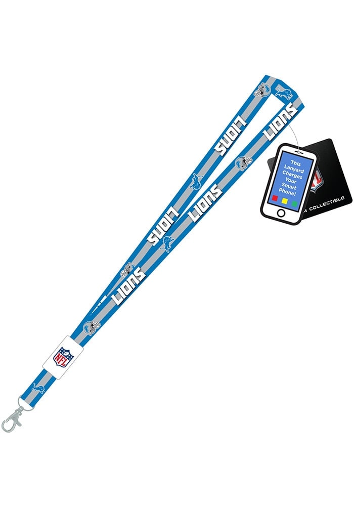 Mojo Detroit Lions BLUE Charging Lanyard - 19645480