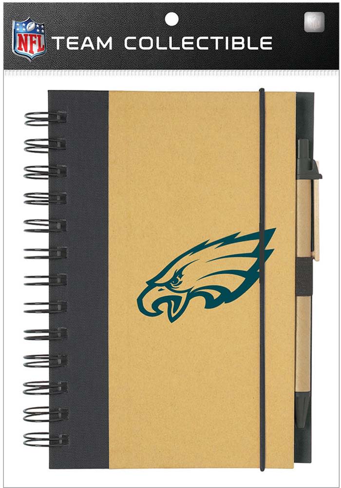 Philadelphia Eagles BROWN 5 x 7 Inch Eco Inspired Notebook and Folder ...
