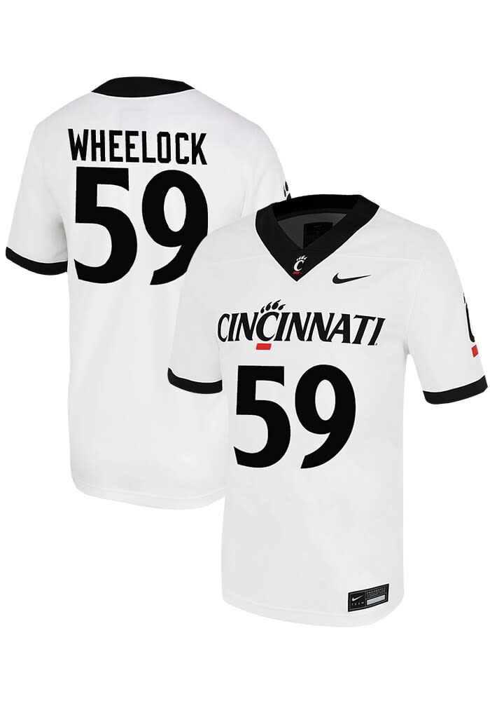 Jake Wheelock Cincinnati Bearcats White Wordmark NIL Game Name And ...