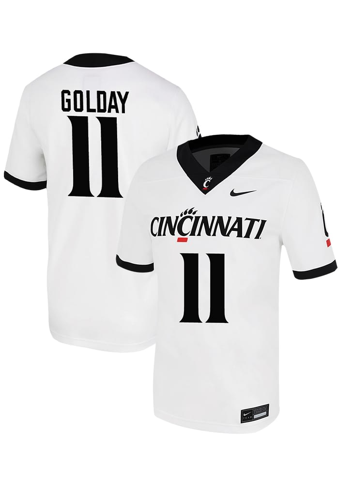 Jake Golday Cincinnati Bearcats White Two Toned NIL Game Name And ...