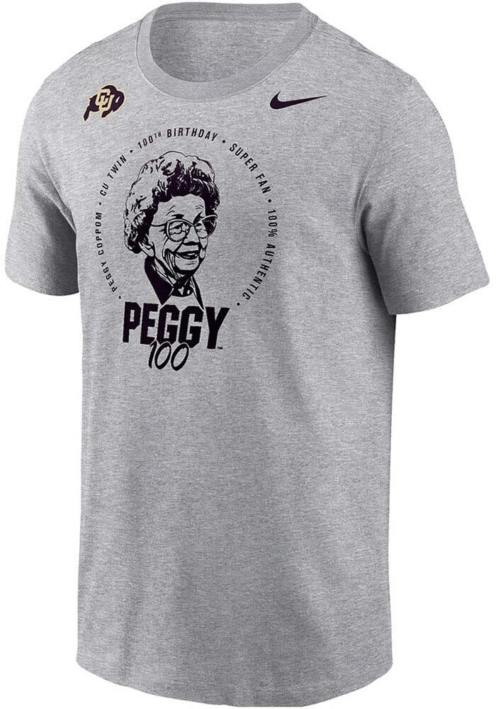 Nike Colorado Buffaloes GREY Peggy Short Sleeve T Shirt - 198601503