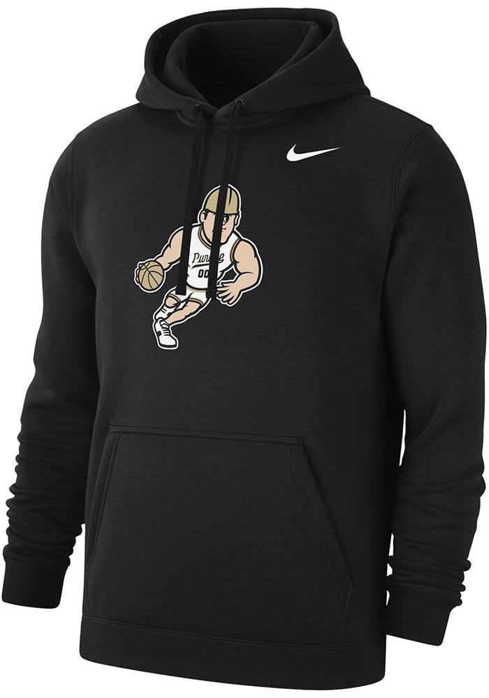Nike Purdue Boilermakers Mens BLACK Club Fleece Pete Playing Basketball ...