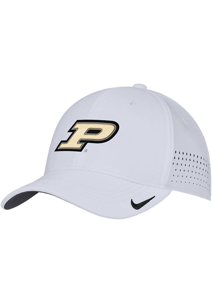 Purdue Boilermakers Nike White Club Swooshflex Flex Hat - 198603042