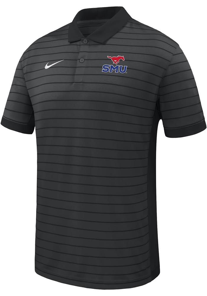 Nike SMU Mustangs Mens Primary Team Logo Victory BLACK Short Sleeve ...