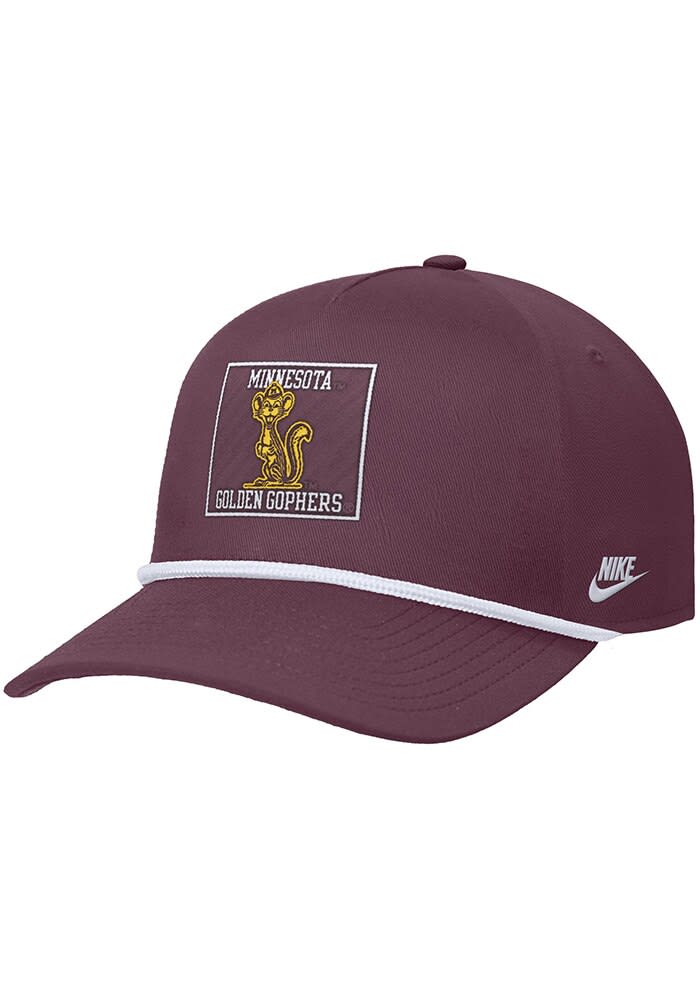 Nike Minnesota Golden Gophers MAROON Rise Pinch Panel ADJ Adjustable ...