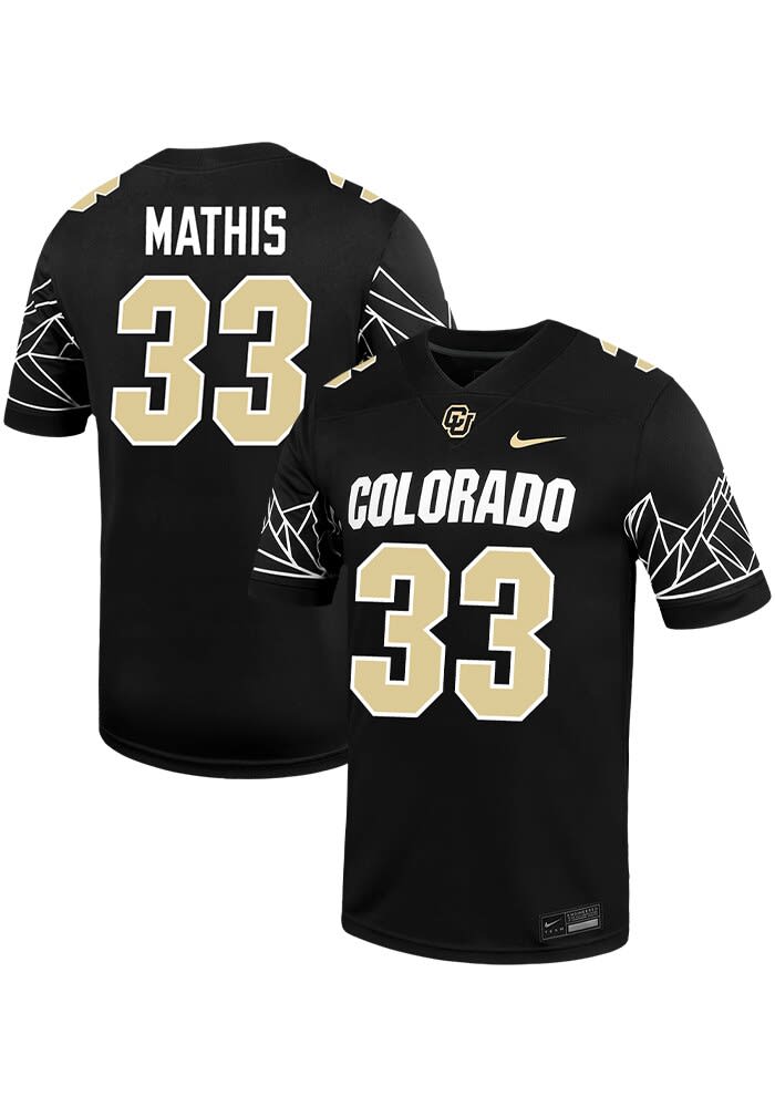 Kole Mathis Colorado Buffaloes BLACK NIL Game Jersey - 198604149