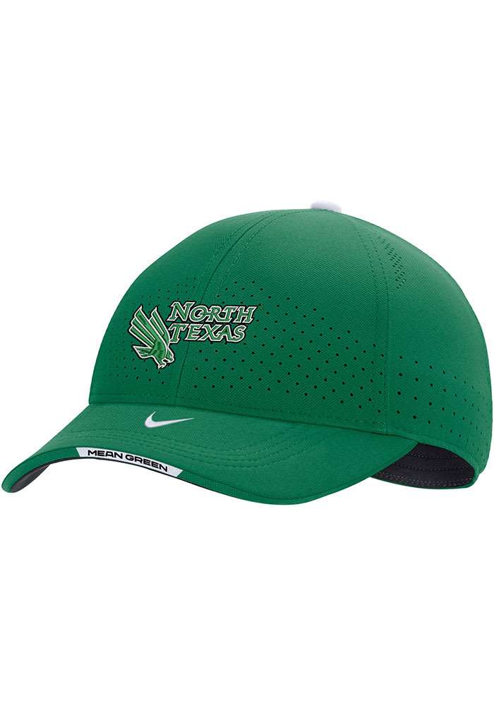 Nike North Texas Mean Green GREEN DRI-FIT Sideline L91 Adjustable Hat ...