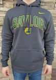 Nike Baylor Bears Mens ANTHRACITE Arch Mascot Club Fleece Hoodie - 19862232