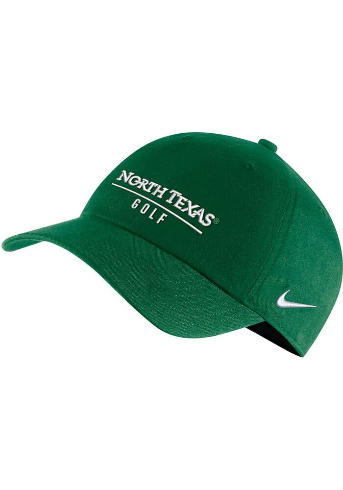 Nike North Texas Mean Green GREEN Golf Campus Adjustable Hat - 19863006