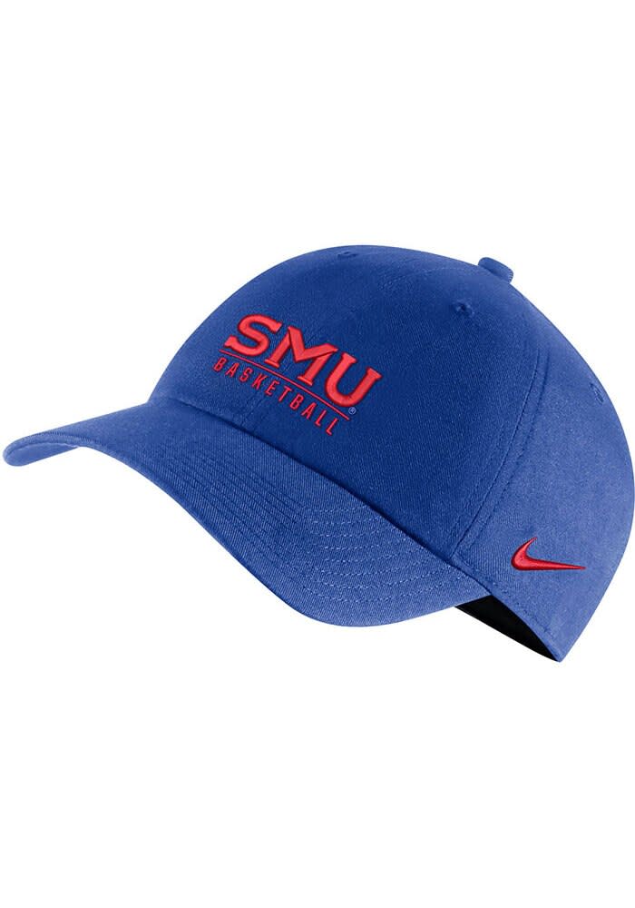 Nike SMU Mustangs BLUE Basketball Campus Adjustable Hat - 19863311