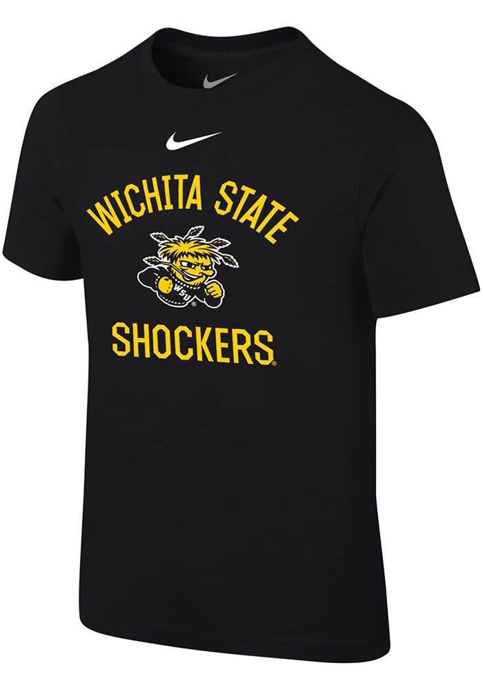 Wichita State Shockers Nike Boys BLACK No 1 Design Short Sleeve T-Shirt ...