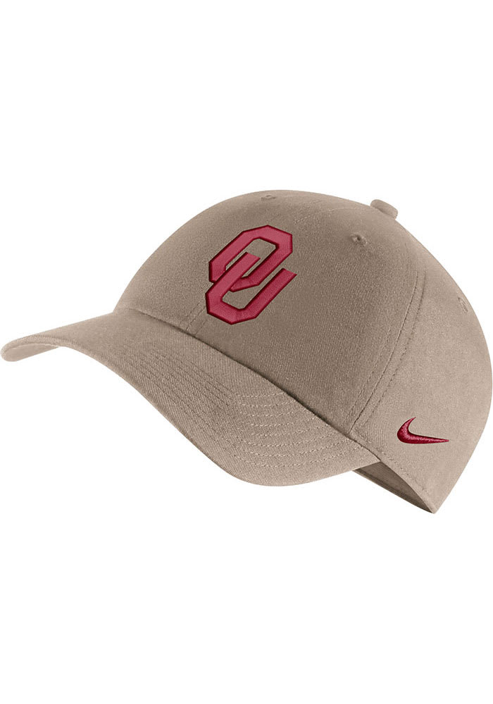 Nike Oklahoma Sooners TAN H86 Logo Adjustable Hat - 19864352