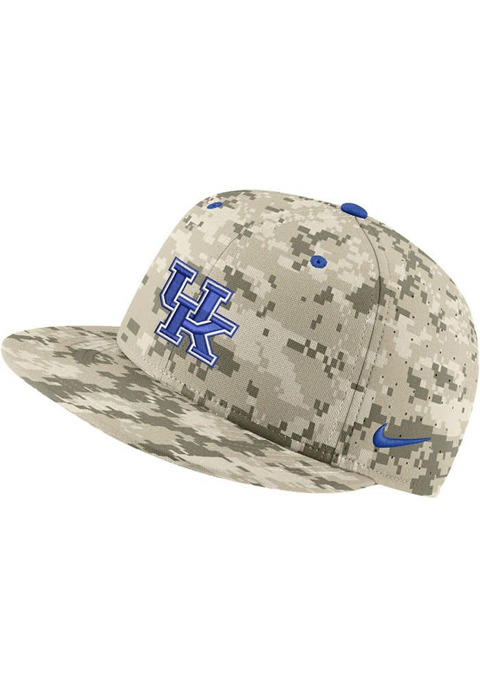 Kentucky Wildcats Mens Aero True On-Field Baseball TAN Nike Fitted Hat ...