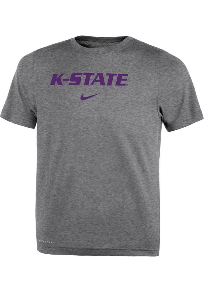 Nike K-State Wildcats Toddler HEATHERGREY Legend Team Issue Graphic ...