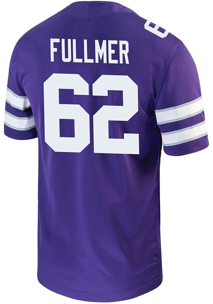 Jackson Fullmer Mens PURPLE K-State Wildcats Game Name And Number ...
