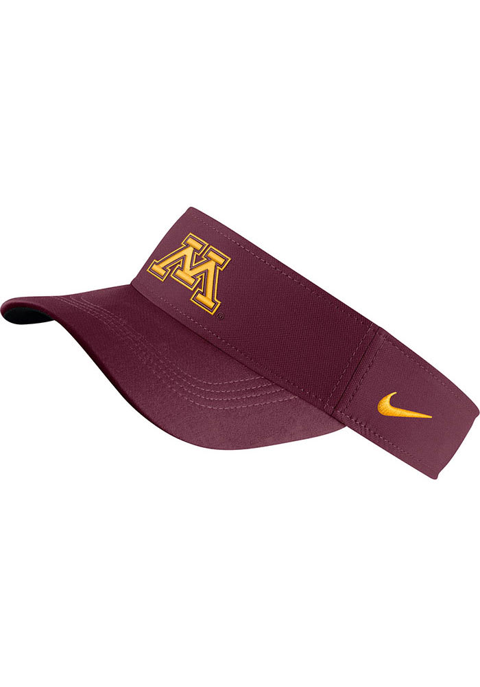 Minnesota Golden Gophers DriFit Visor MAROON Nike Adjustable Visor ...