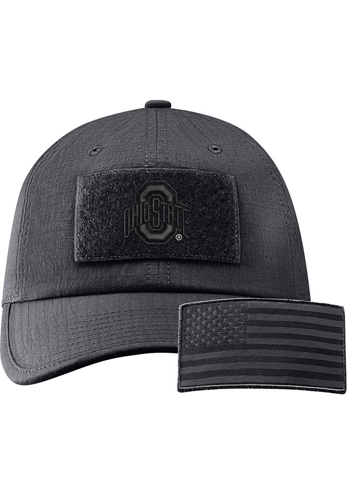Nike ANTHRACITE Ohio State Buckeyes H86 Tactical Adjustable Hat - 19867745