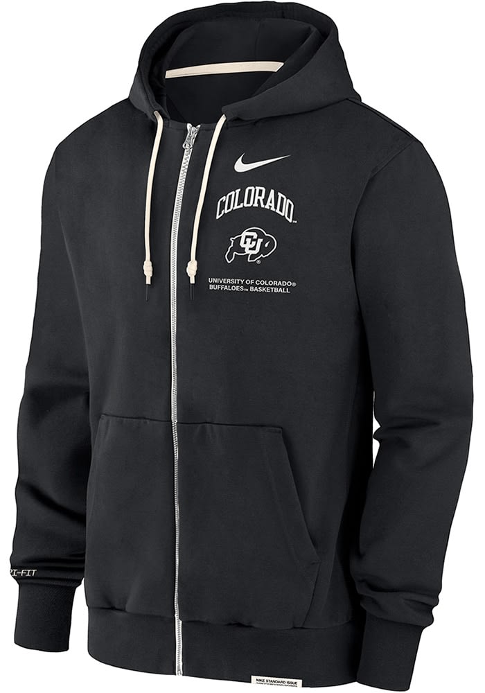 Nike Colorado Buffaloes Mens BLACK Travel Full Zip - 19867769