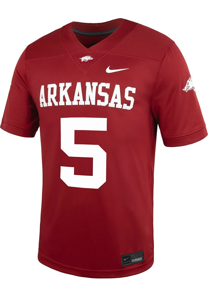 Nike Arkansas Razorbacks CRIMSON Game Replica Jersey - 19867831