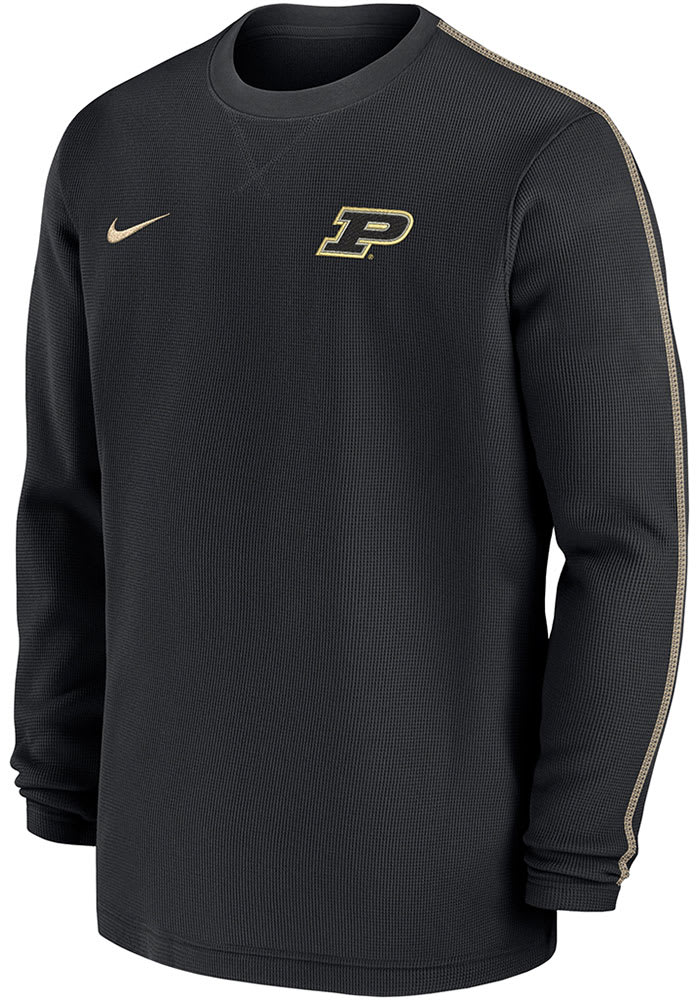 Nike Purdue Boilermakers Sideline Coach Gameday Long Sleeve T Shirt ...