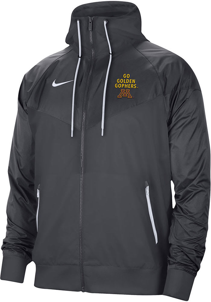 Nike Minnesota Golden Gophers Mens ANTHRACITE Windrunner Light Weight ...