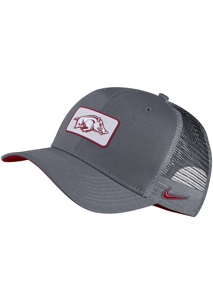 Nike Arkansas Razorbacks GREY Trucker C99 Adjustable Hat - 19868748
