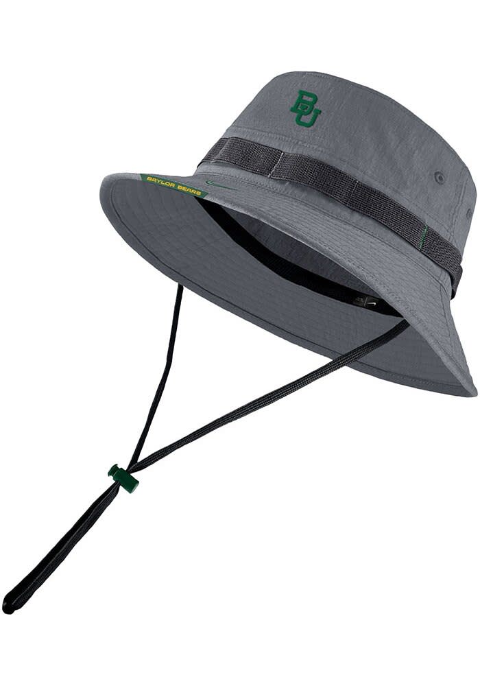 Nike Baylor Bears GREY Sideline Boonie Bucket Hat - 19868793