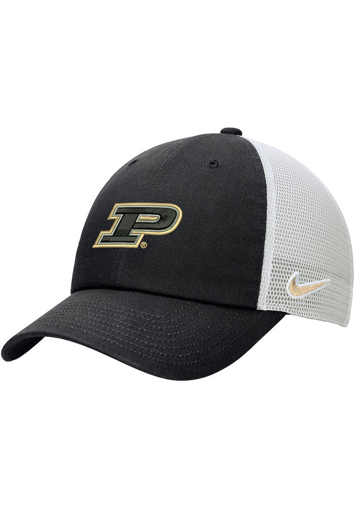 Nike BLACK Purdue Boilermakers Club Unstructured Meshback Adjustable ...