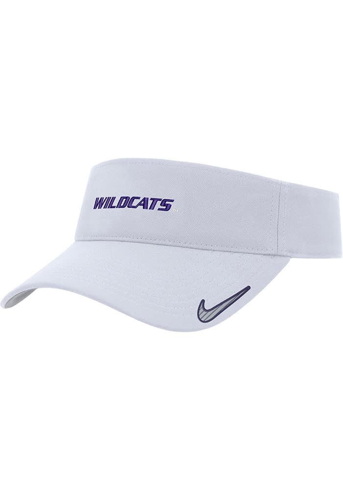 K-State Wildcats Ace Visor White Nike Adjustable Visor
