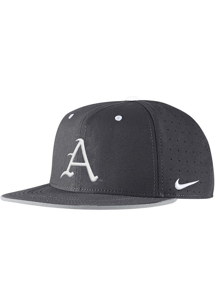 Arkansas Razorbacks Mens Pro Flat Brim Round Visor Aero Perf GREY Nike ...