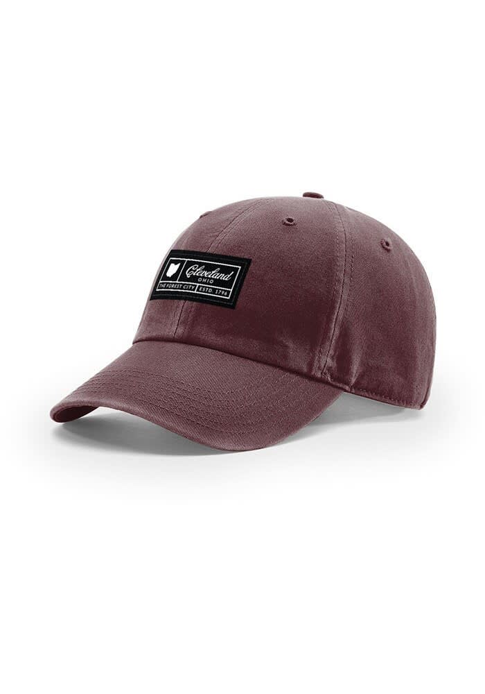 Cleveland MAROON 324 Pigment Dye Adjustable Hat - 19970027