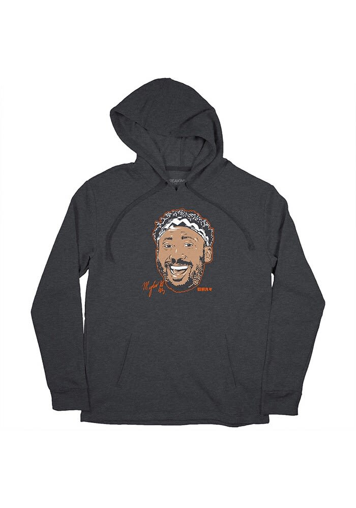 Myles Garrett Cleveland Mens CHARCOAL Swag Head Player Hood - 20200984