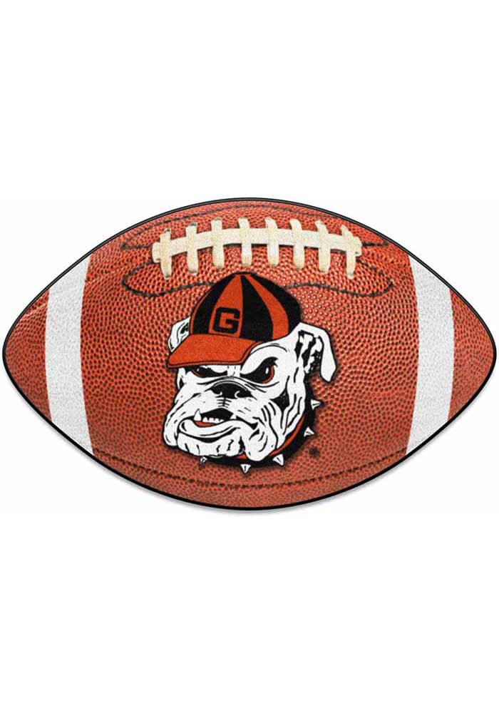 Georgia Bulldogs Football Old Bulldog Head Logo Interior Rug BROWN ...