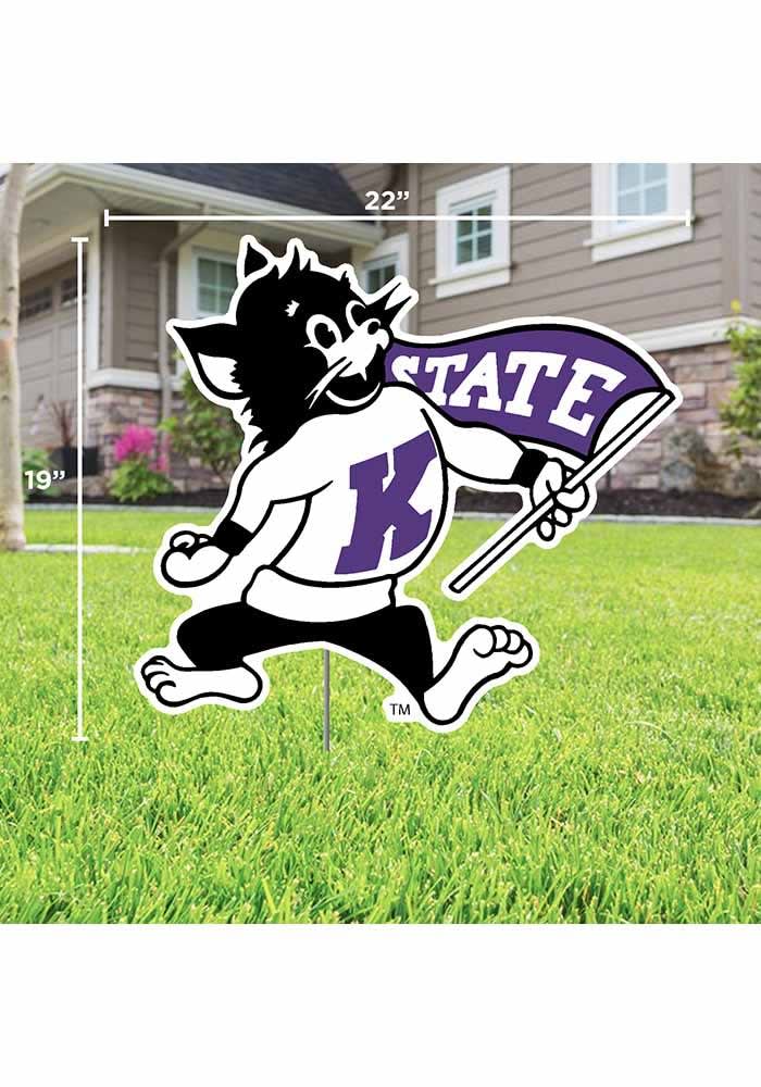 K-State Wildcats BLACK Mascot Yard Sign - 2046894