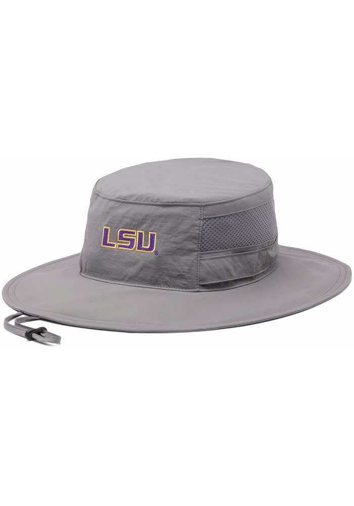 Columbia LSU Tigers GRAY Bora Bora Booney II Bucket Hat - 20700416