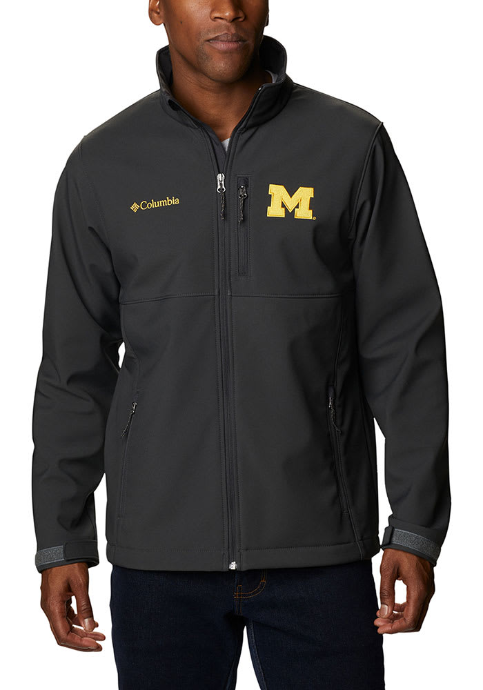 Columbia Michigan Wolverines Mens CHARCOAL Ascender Heavyweight Jacket ...