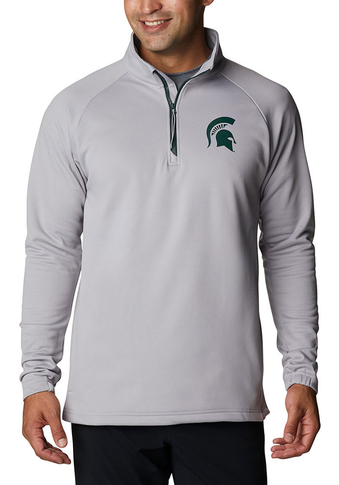 Columbia Michigan State Spartans Mens GREY Terminal Tackle Fleece ...
