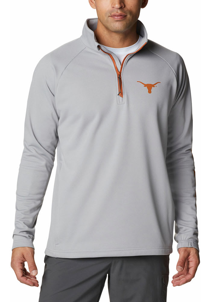 Columbia Texas Longhorns Mens GREY Terminal Tackle Pullover - 20702878