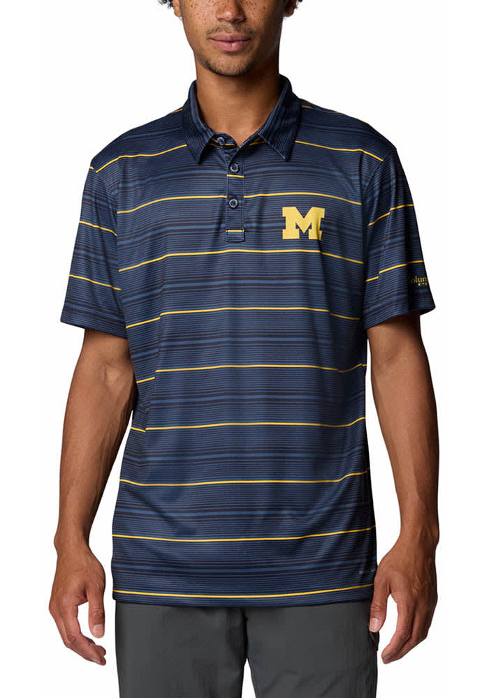 Columbia Mens BLUE Michigan Wolverines Super Terminal Stripe Short ...