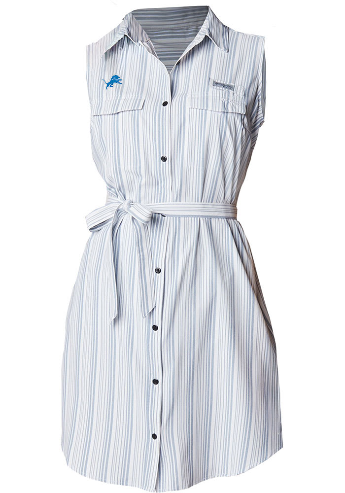 Columbia Detroit Lions Womens BLUE Heat Seal Sun Drifter Dress - 20705393