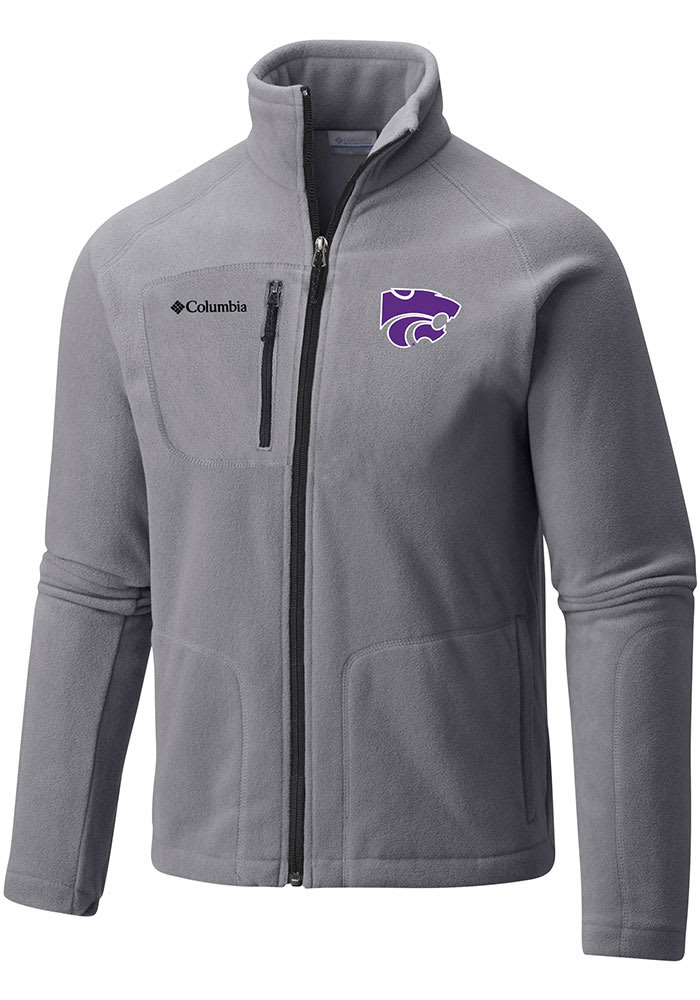 Columbia K-State Wildcats Mens GREY Fast Trek Medium Weight Jacket ...