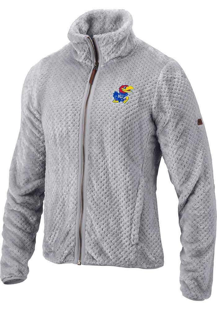 Kansas Jayhawks Columbia Womens GREY Fireside Light Weight Jacket - 2071768