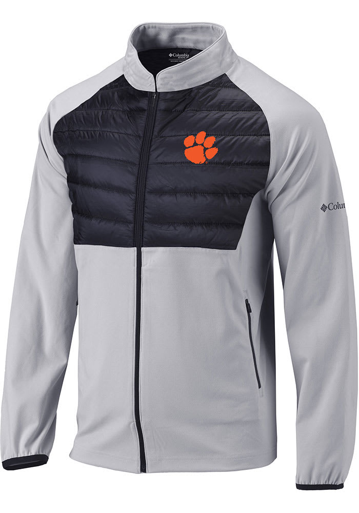 Columbia Clemson Tigers Mens GREY Heat Seal In the Element Medium ...