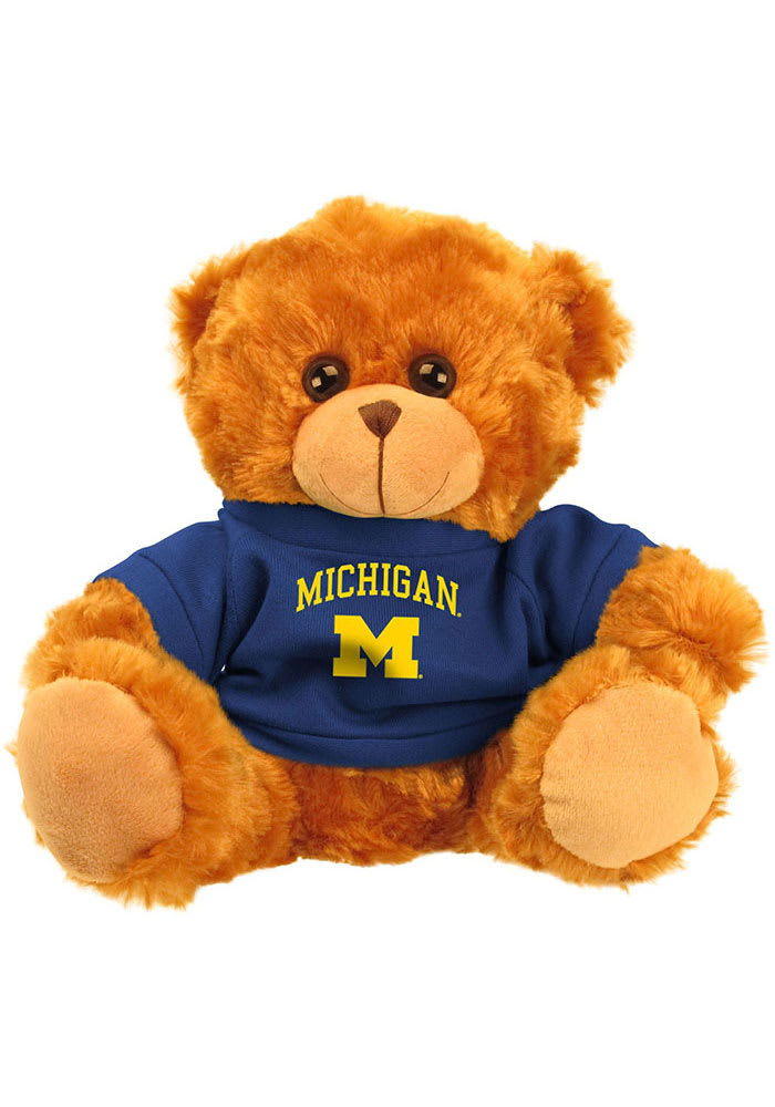Michigan Wolverines BROWN 9 Inch Jersey Bear Plush - 20750464