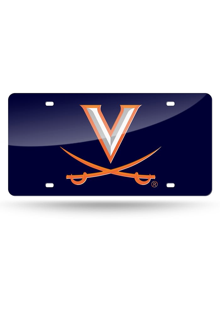 Virginia Cavaliers License Plate- Virginia Cavaliers NAVY Laser Cut ...