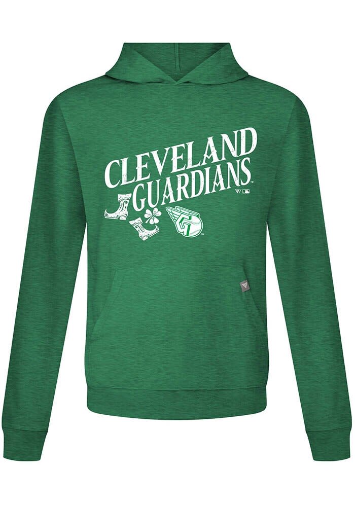 Levelwear Cleveland Guardians Mens Relay Boots St Patrick's Day Hoodie ...